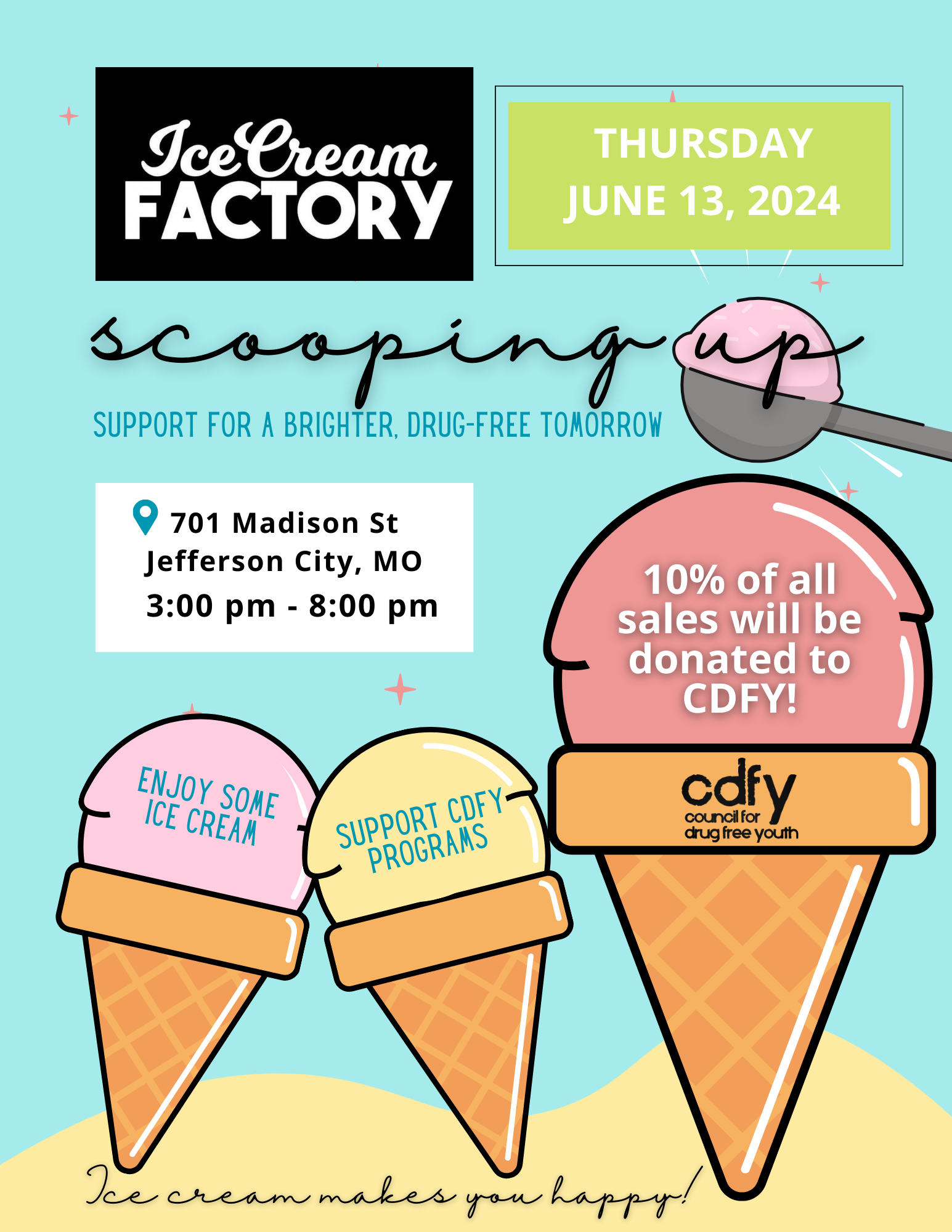CDFY Scooping Up Support Ice Cream Fundraiser | United Way of Central ...