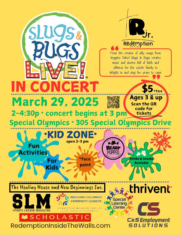 Slugs & Bugs Concert for Families | United Way of Central Missouri
