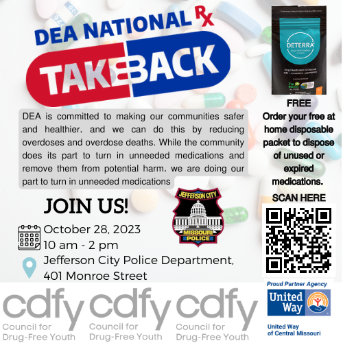 DEA National RX Take Back Day with CDFY & JCPD | United Way of Central ...