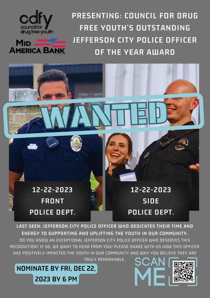CDFY Outstanding Police Officer Nomination | United Way of Central Missouri